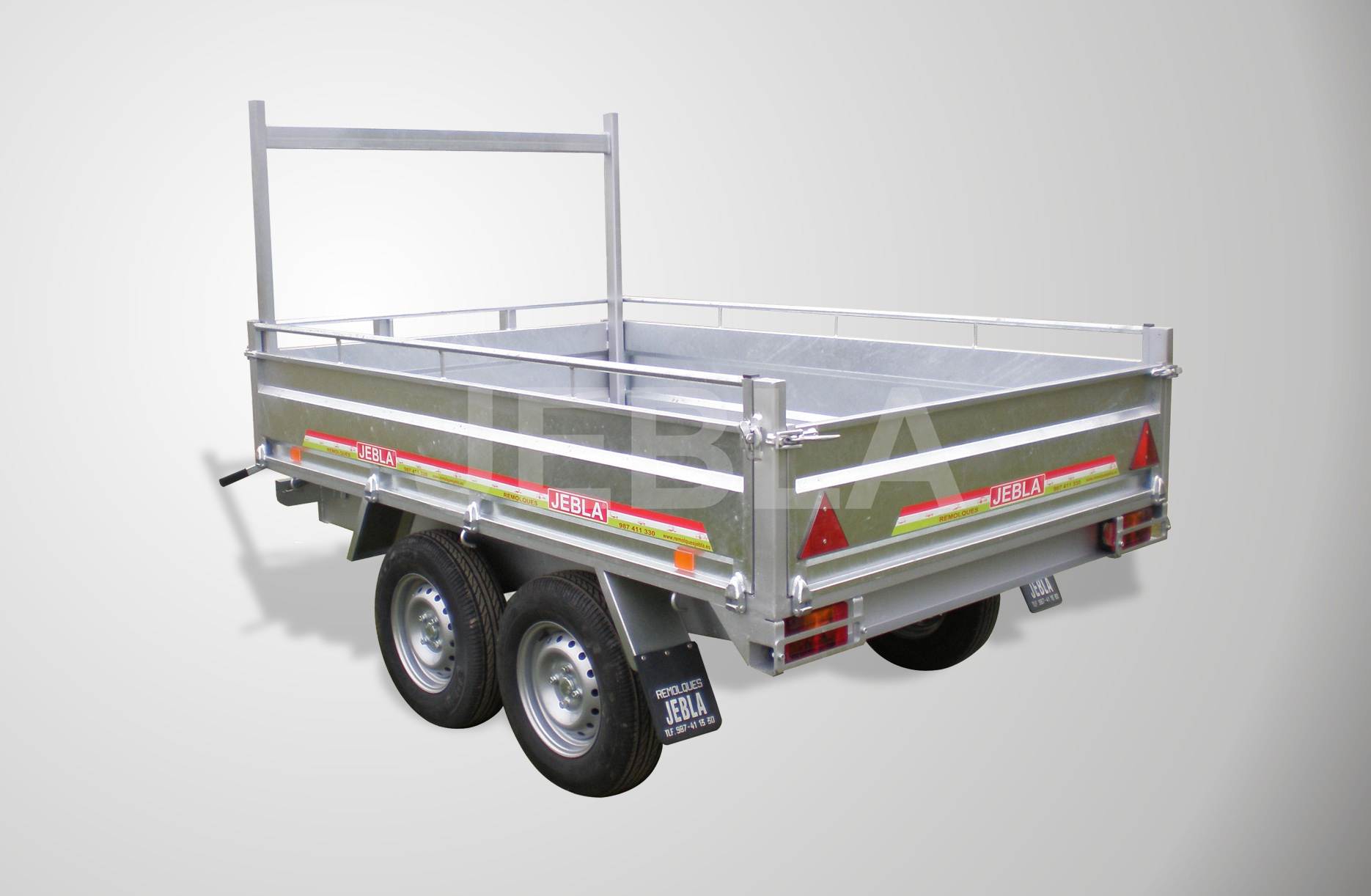 Remolque industrial gavanizado modelo I2 | http://remolquesjebla.es